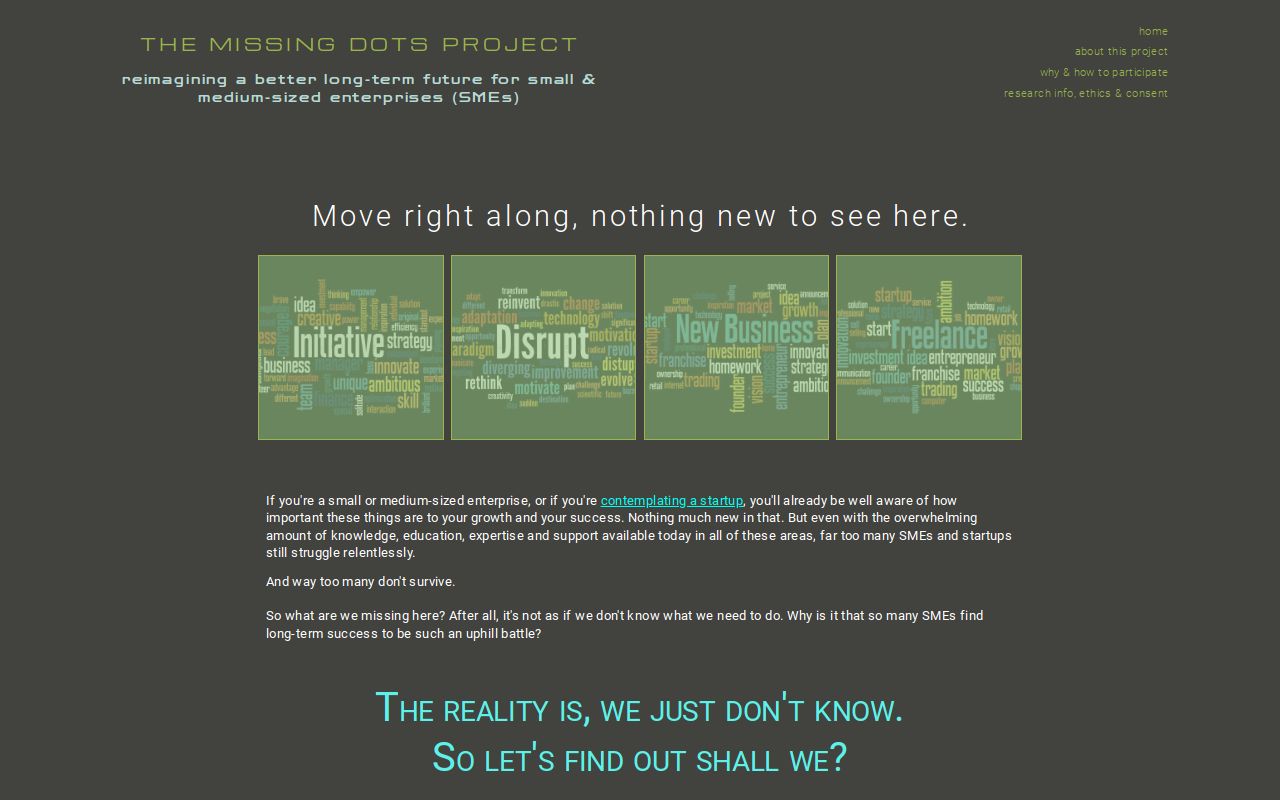 Missing Dots Research